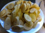Patacones {Panamanian double fried plantains}