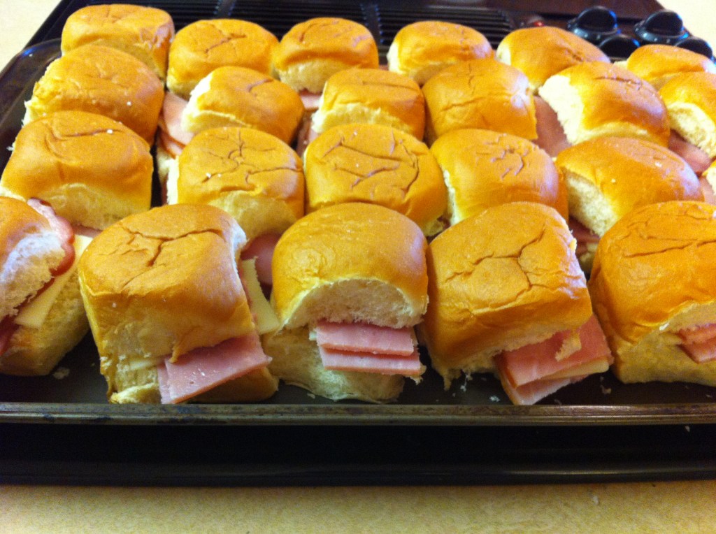 Baked Ham and Cheese Party Sandwiches
